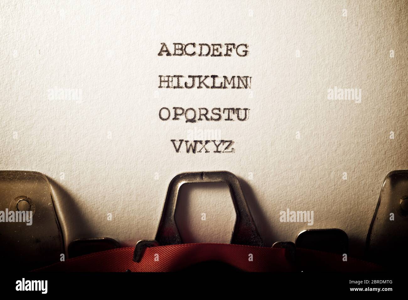 Typed alphabet hi-res stock photography and images - Alamy