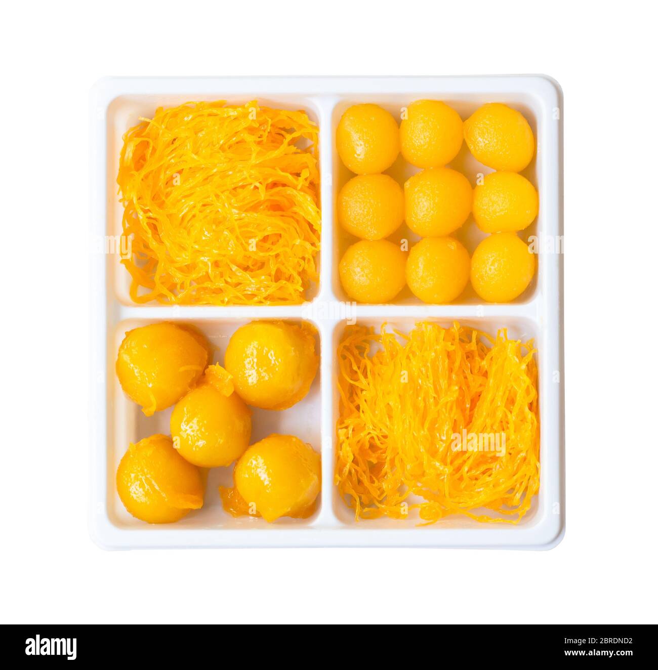 Traditional Thai dessert, Foi Thong, Met Khanoon and Thong Yip (Egg ...