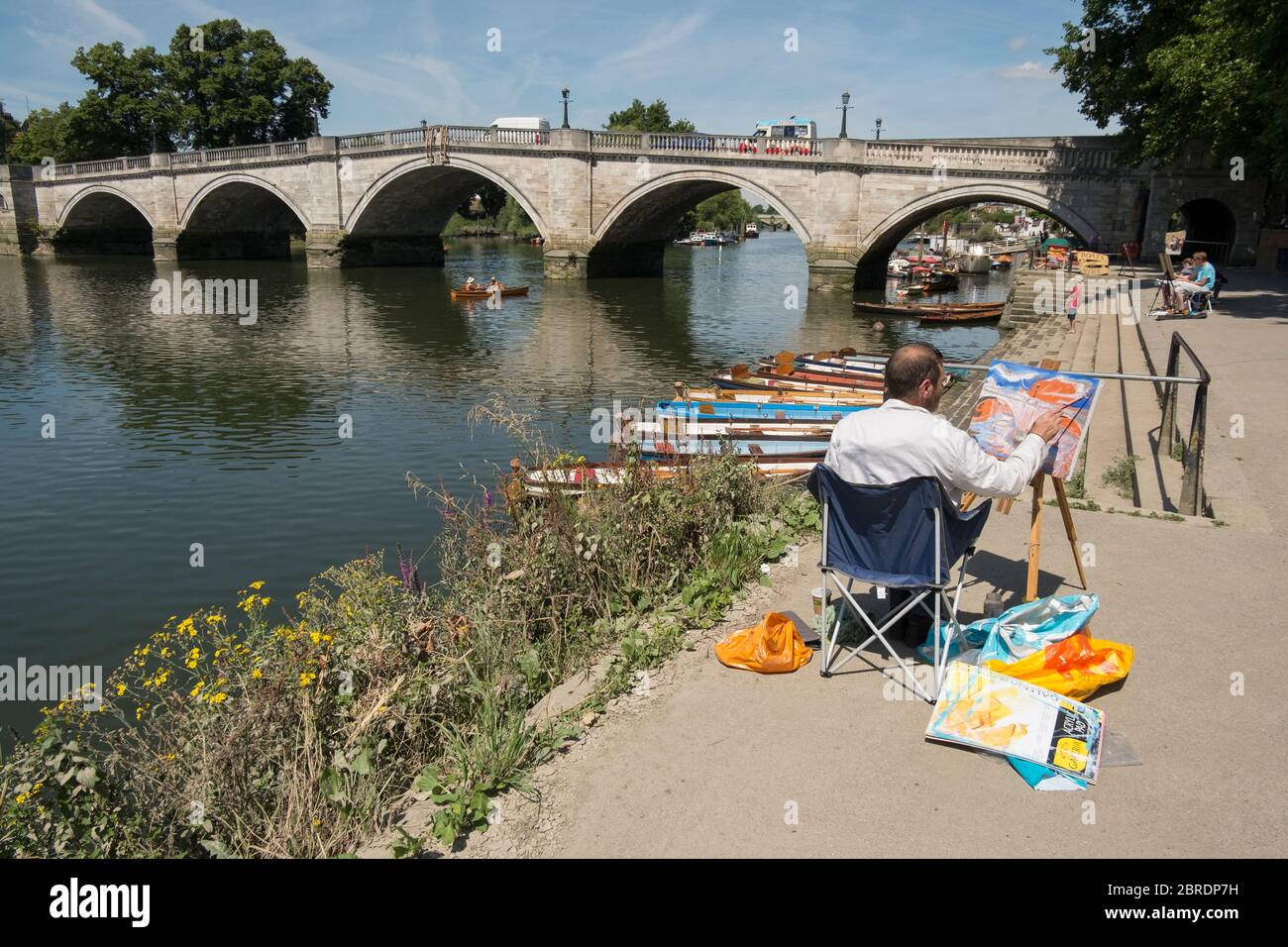 Riverside summer richmond upon south west london river england uk hi ...