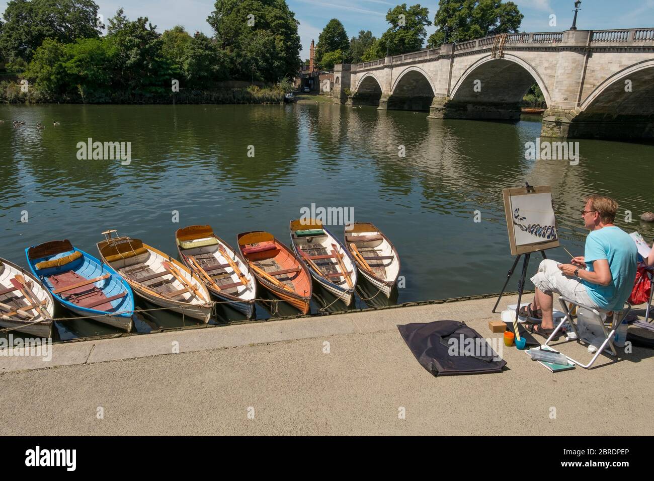 Thames at richmond painting hi-res stock photography and images - Alamy