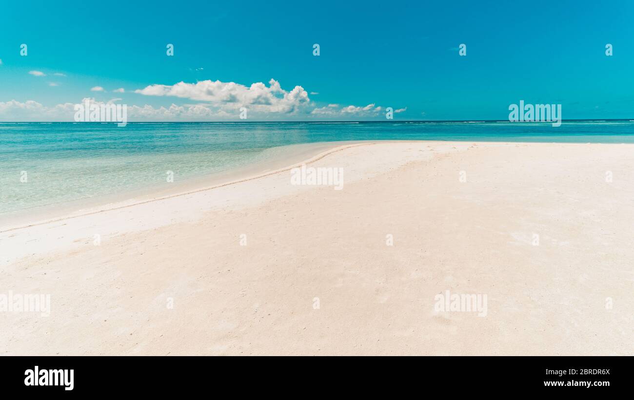 Empty beach scene for sea sand sky concept. Summer beach background ...