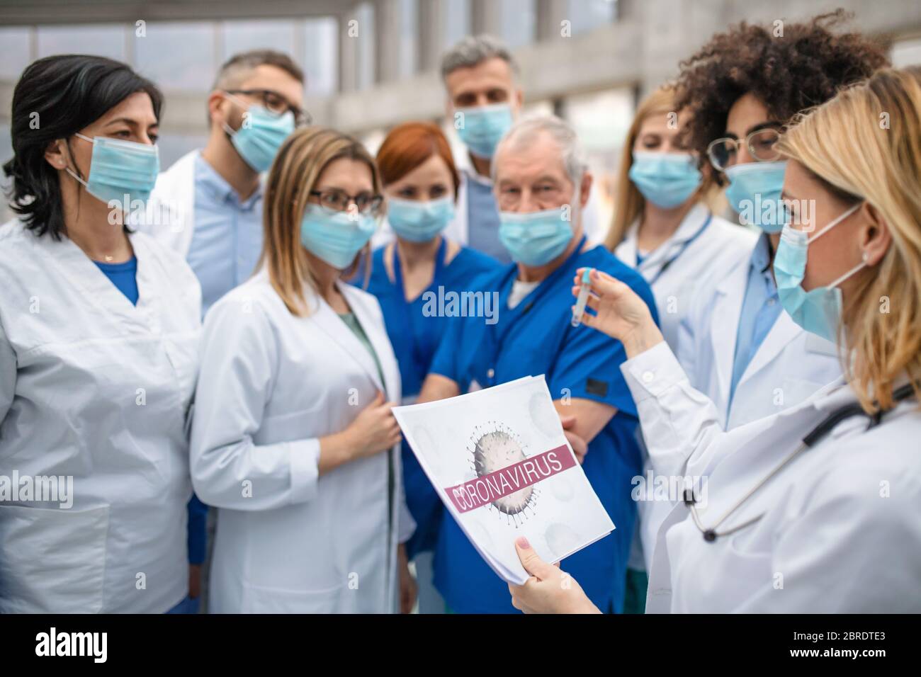 Corona test team hi-res stock photography and images - Alamy