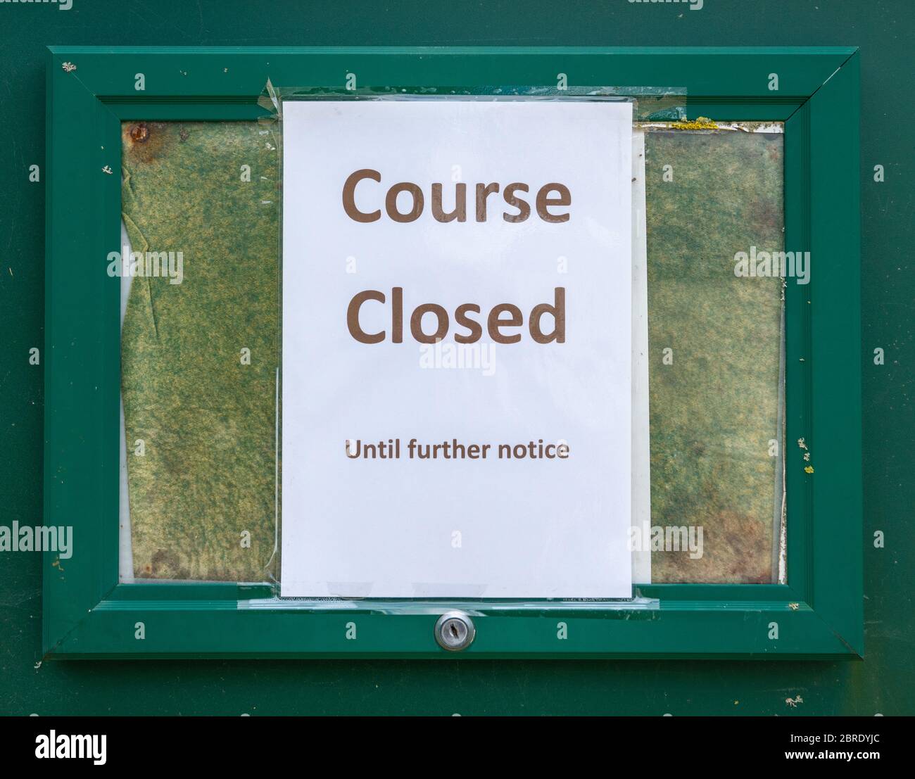 Golf course warning sign hi-res stock photography and images - Alamy