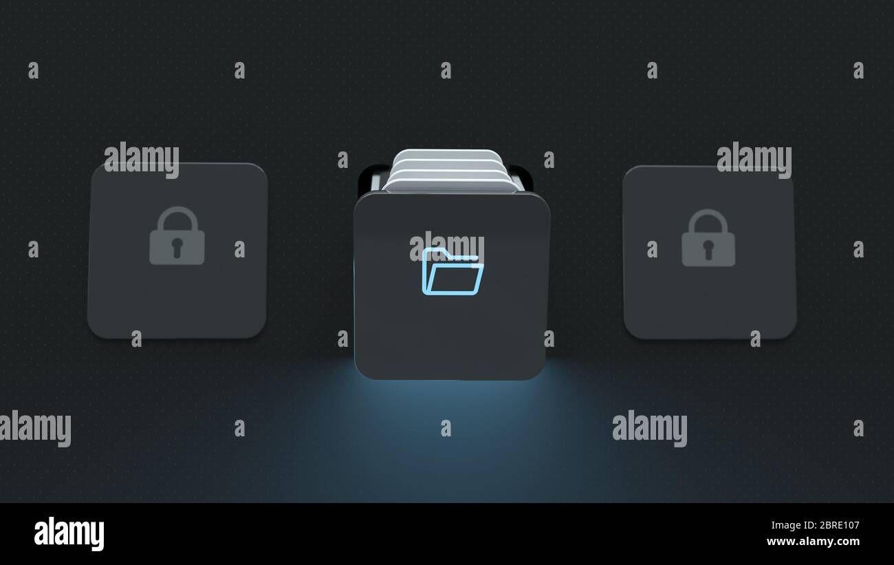 Open folder icon in hi-res stock photography and images - Alamy