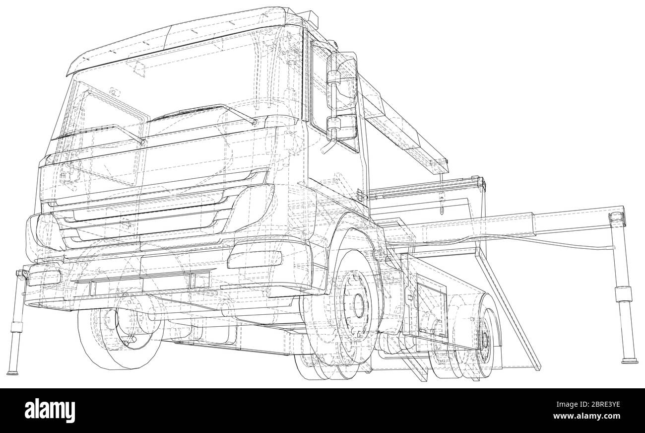 Tow truck for transportation faults and emergency cars vector ...