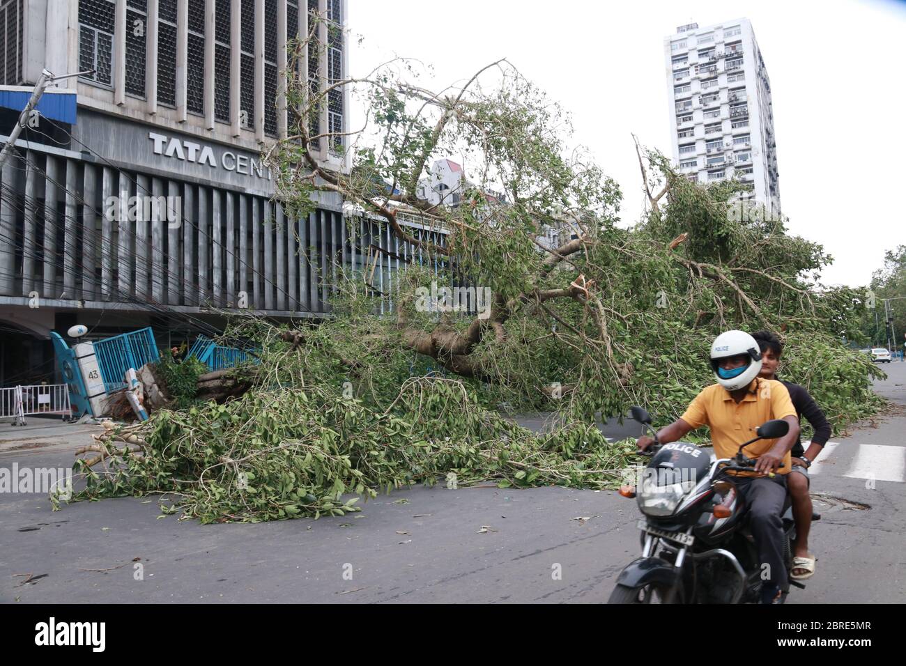 Kolkata, India. 21st May, 2020. The damaged after cyclone Amphan hit ...