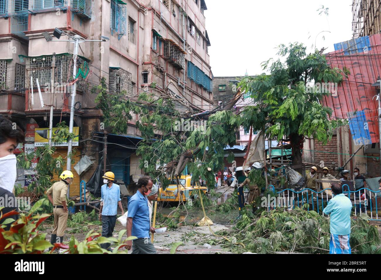 Kolkata, India. 21st May, 2020. The damaged after cyclone Amphan hit ...