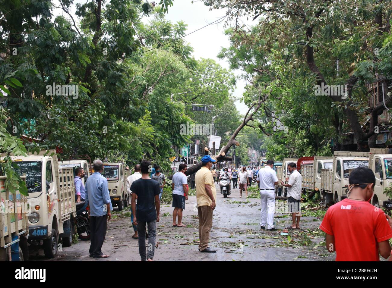 Kolkata, India. 21st May, 2020. The damaged after cyclone Amphan hit ...
