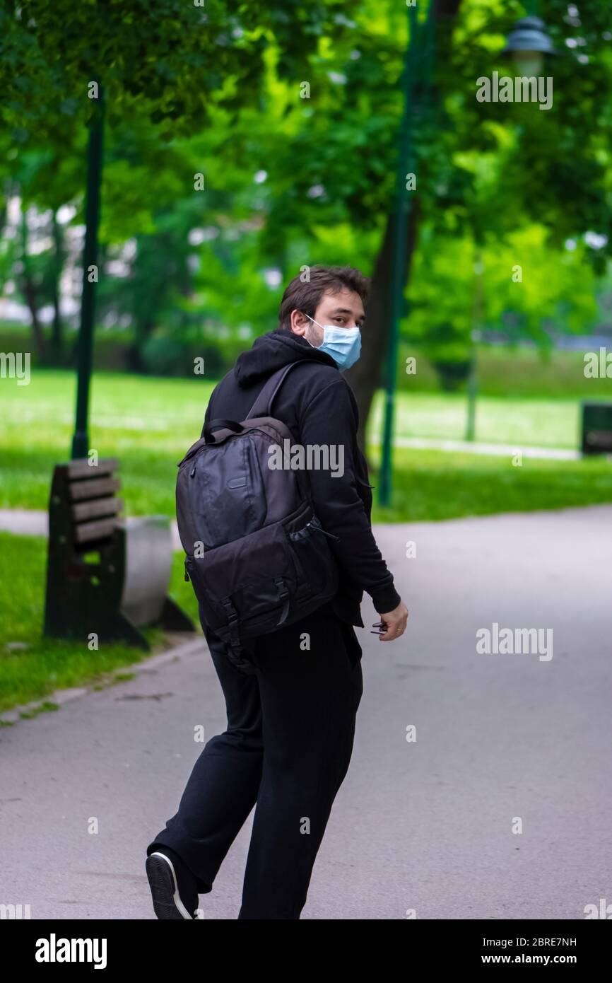 Fat man walking alone hi-res stock photography and images - Alamy