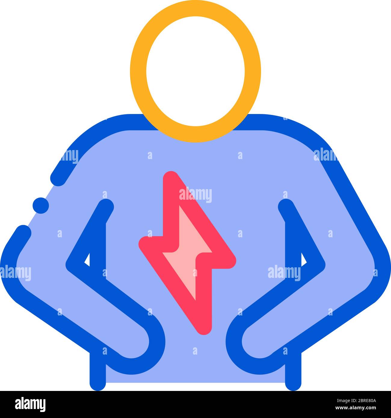 stomach pain icon vector outline illustration Stock Vector Image & Art ...