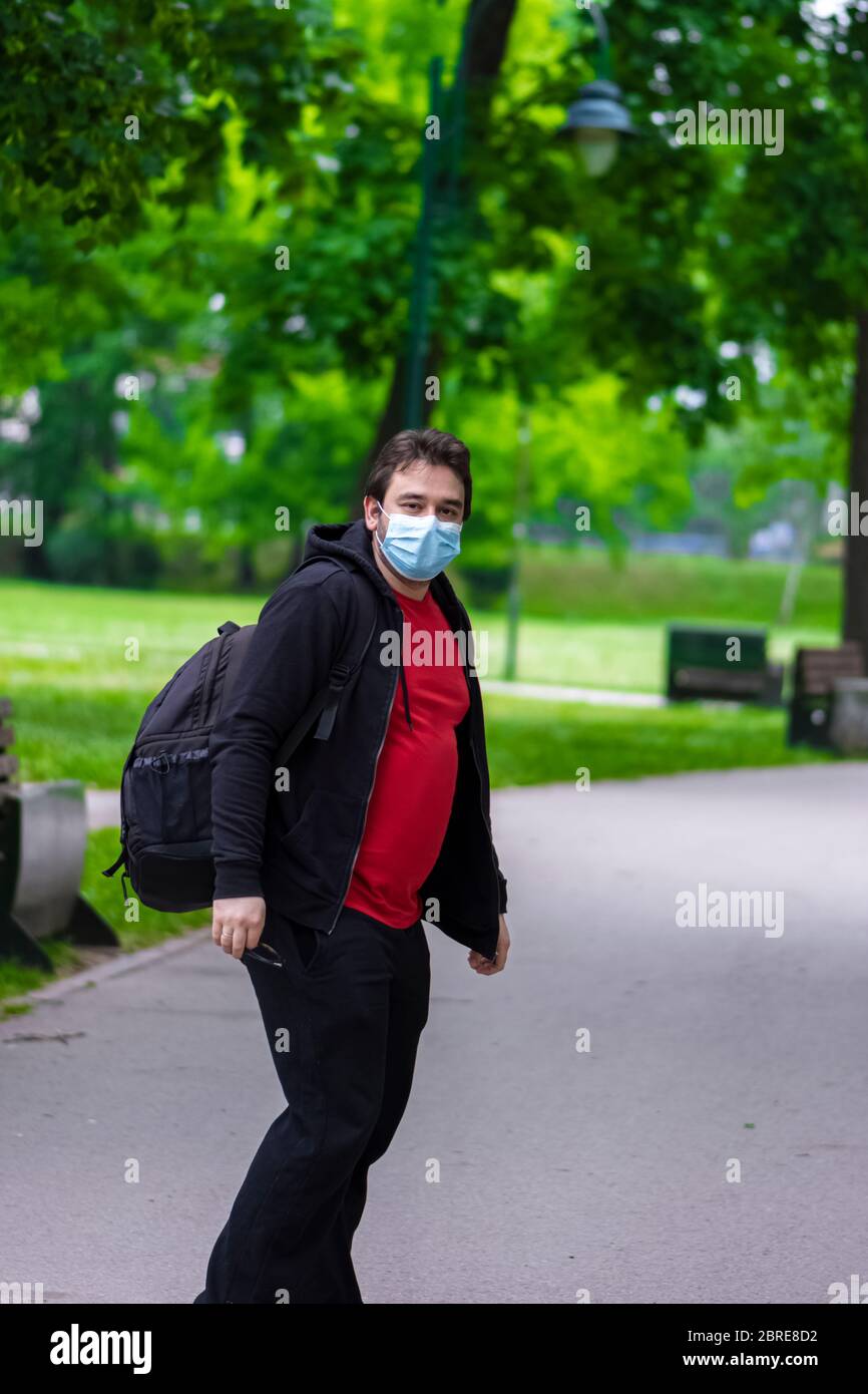 Fat man walking alone hi-res stock photography and images - Alamy