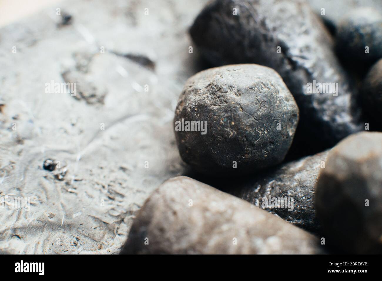 Scrap lead, pieces, lead bars. Lead texture. Close-up. Macro. Plumbum ...