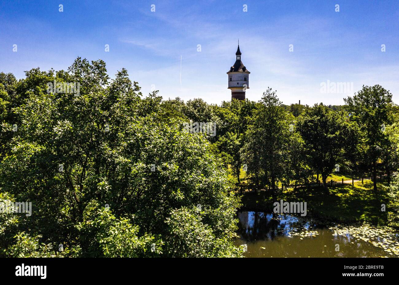 Warendorf, Germany. 21st May, 2020. The old water tower, taken on the ...