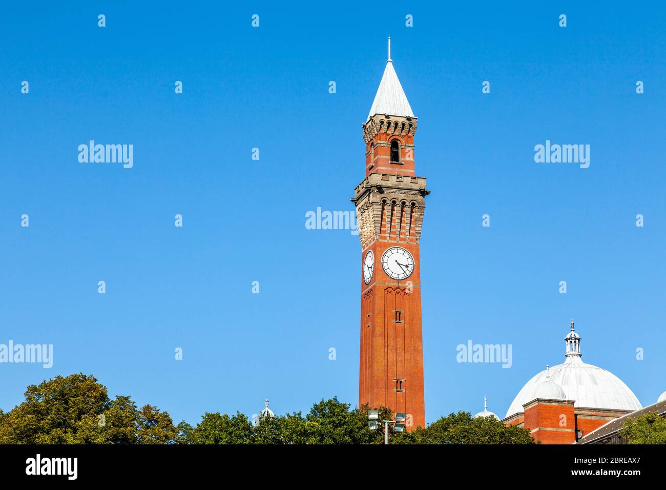 Old joe clock tower at birmingham university hi-res stock photography ...