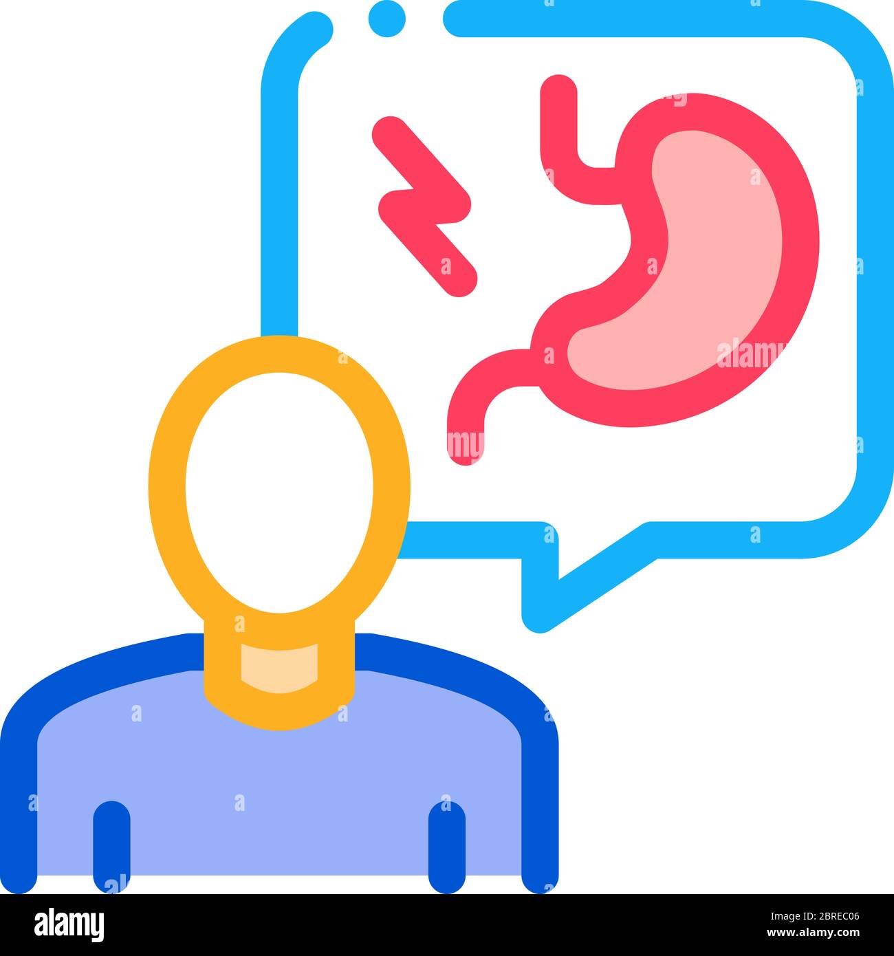 gastroenterologist doctor icon vector outline illustration Stock Vector ...