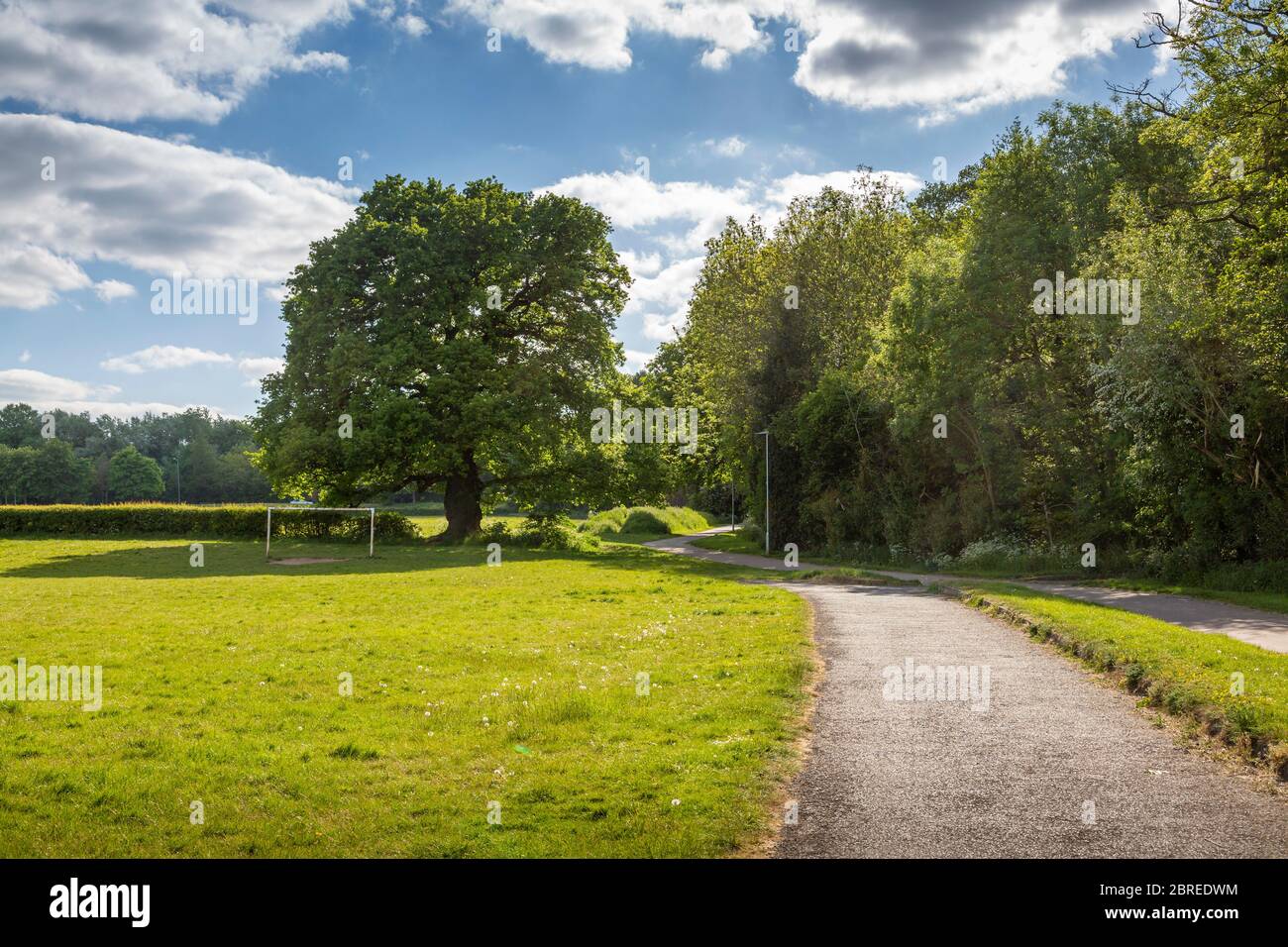 Playing football on the road hi-res stock photography and images - Alamy