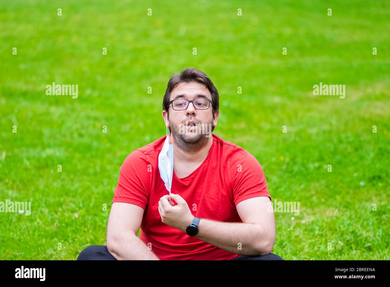 Relieved face hi-res stock photography and images - Alamy