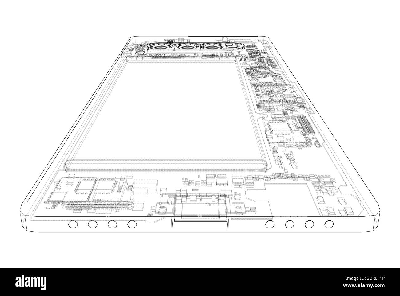 Smartphone concept outline. Vector Stock Vector Image & Art - Alamy