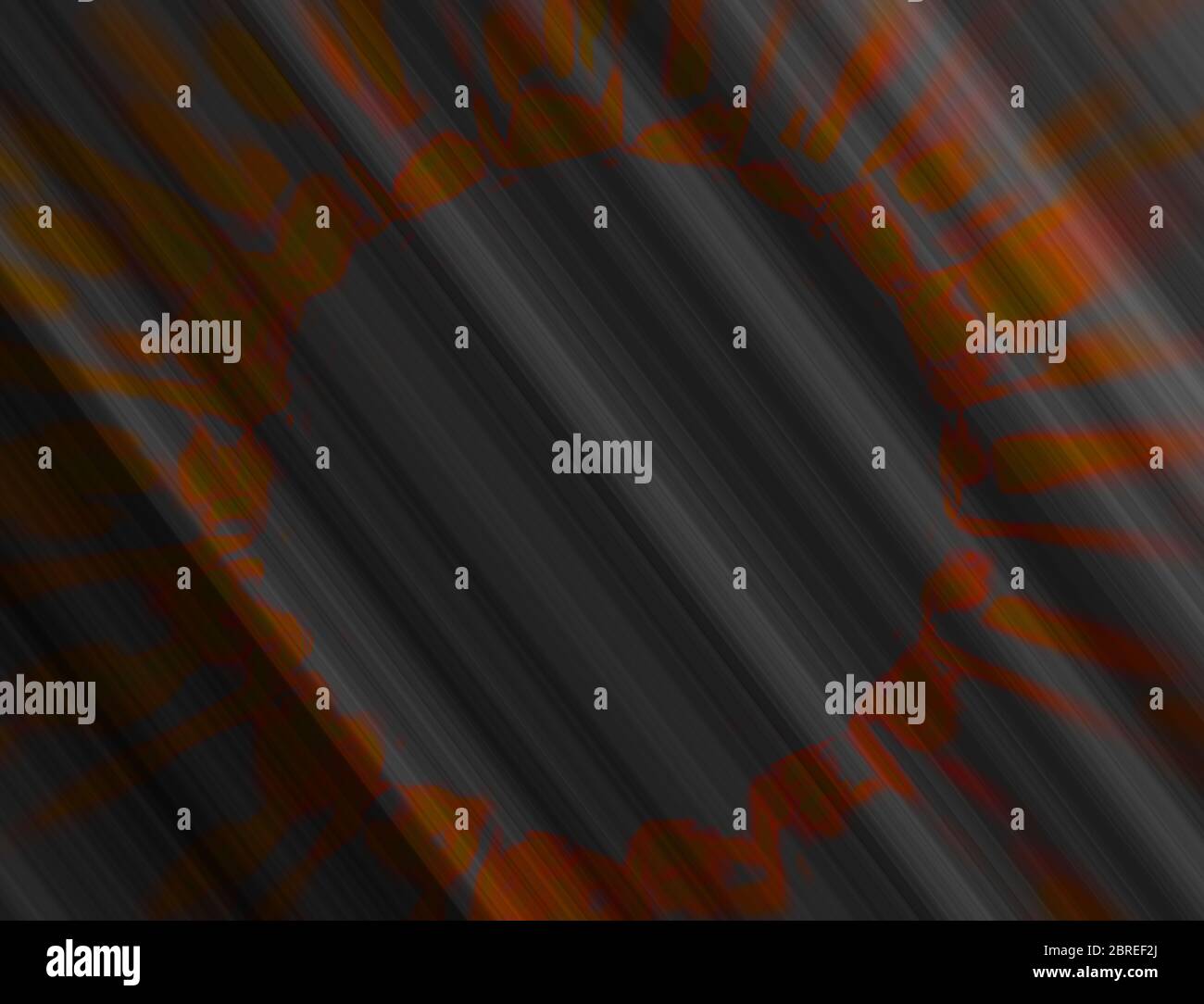Abstract Wonderful Orange Sun Design On Dark Gradient Background Stock ...