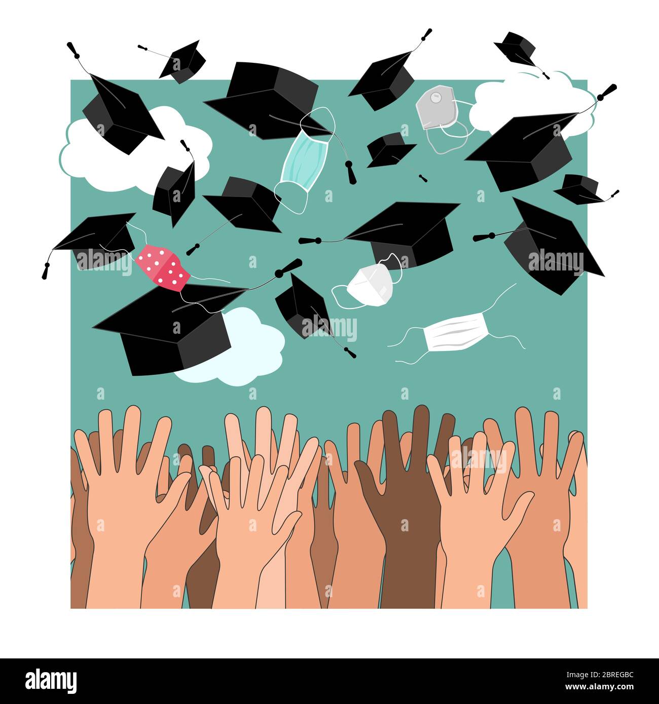Vector graduate Cut Out Stock Images & Pictures - Alamy