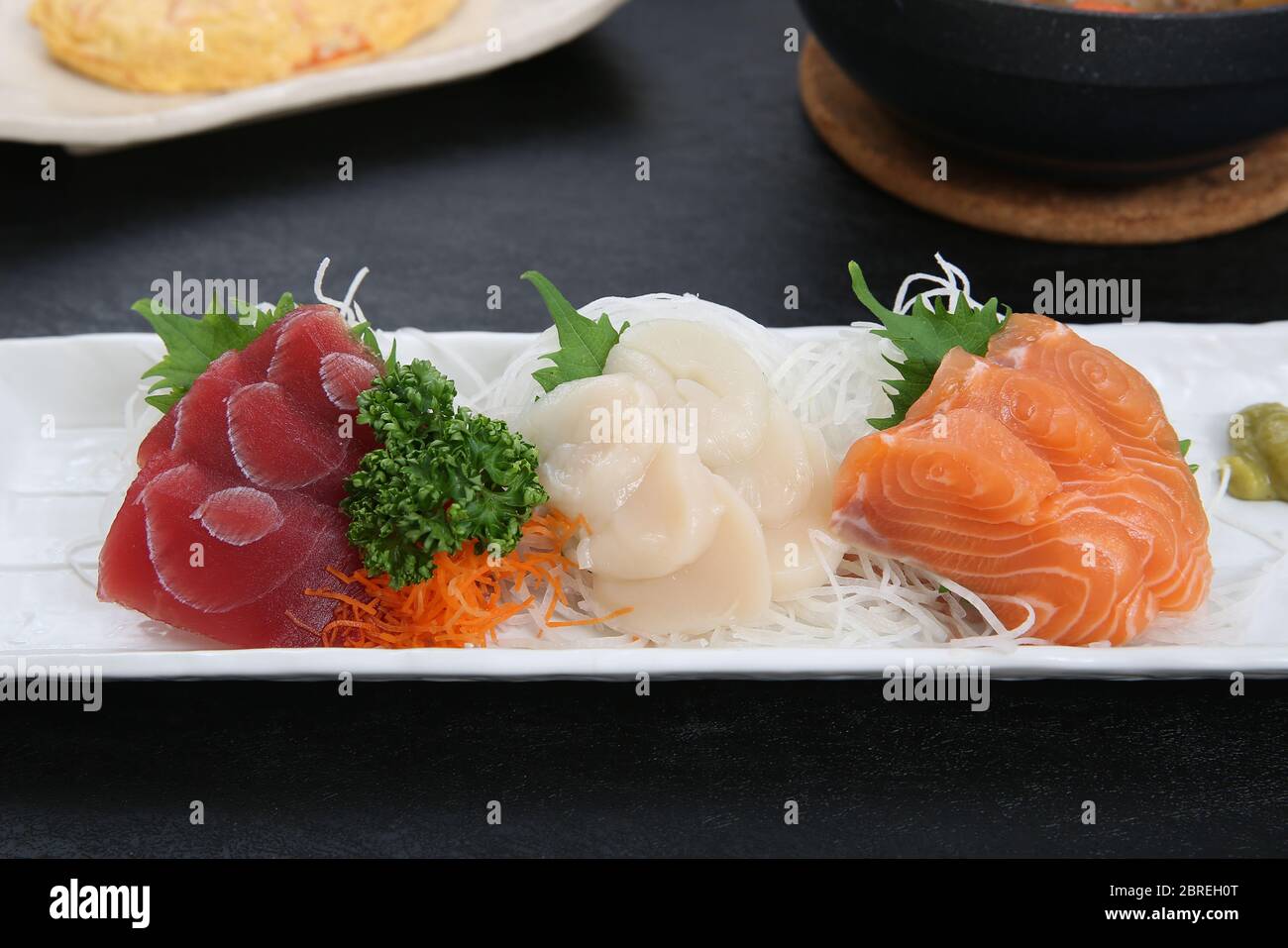 Assorted Selections of Sashimi Stock Photo - Alamy