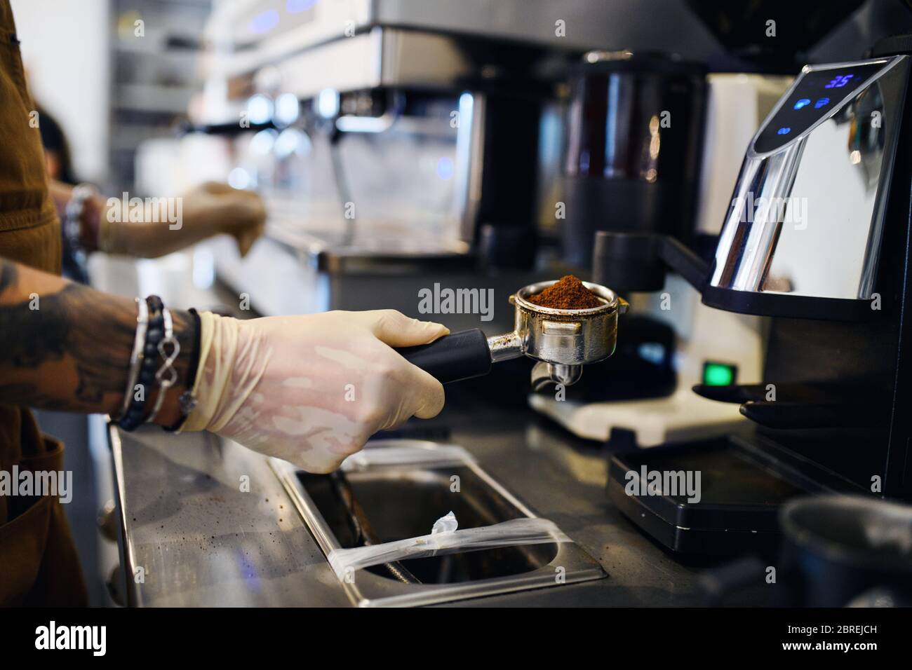 New normal hygiene barista hi-res stock photography and images - Alamy
