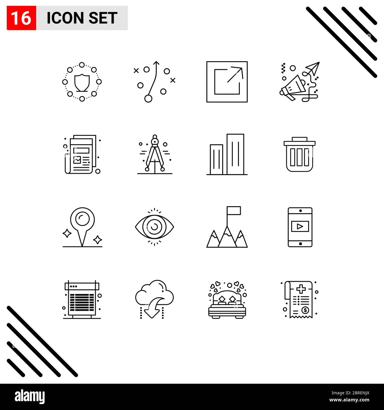 Newspaper compass Stock Vector Images - Alamy