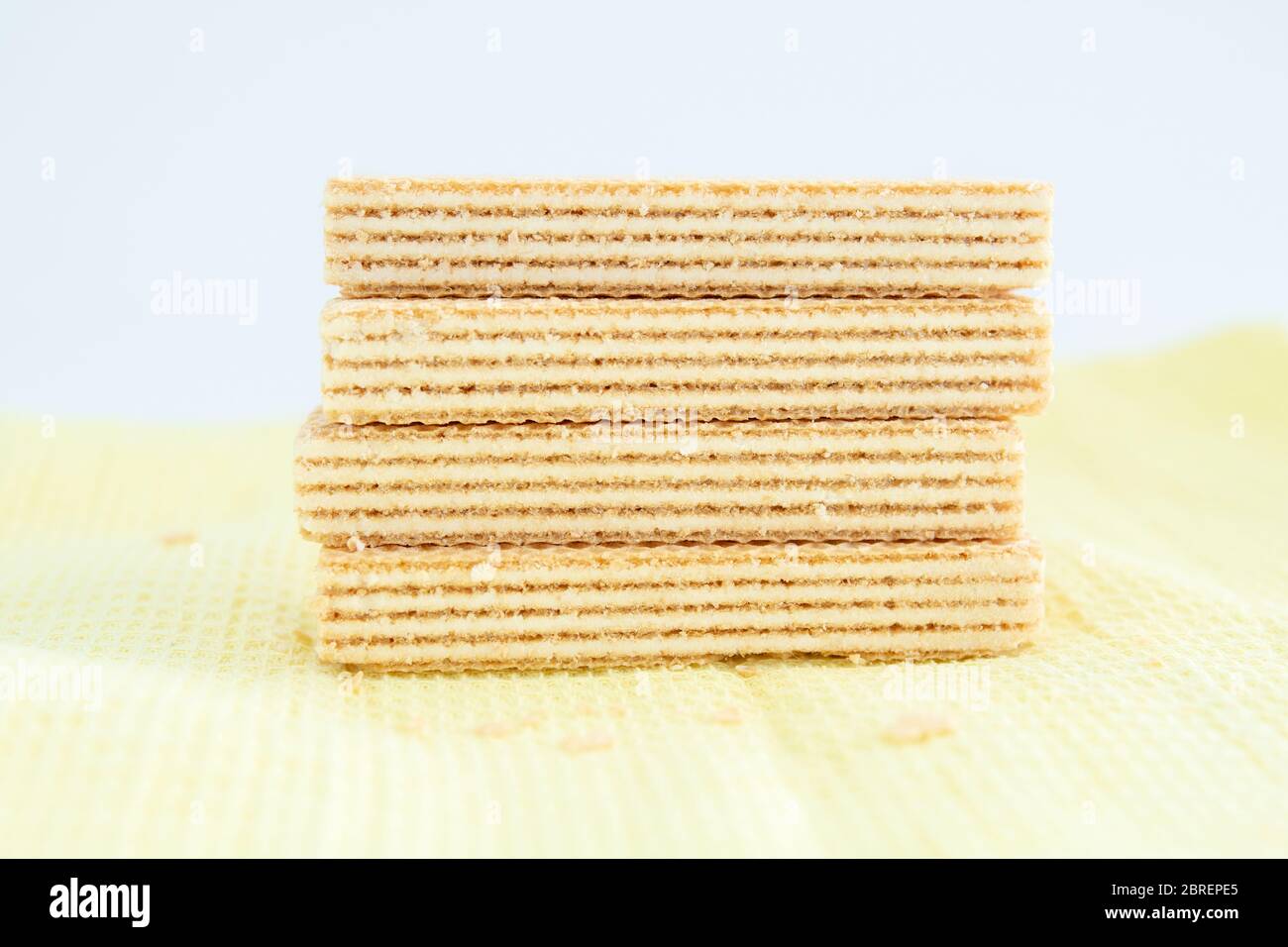 wafer with a white layer on white background Stock Photo - Alamy