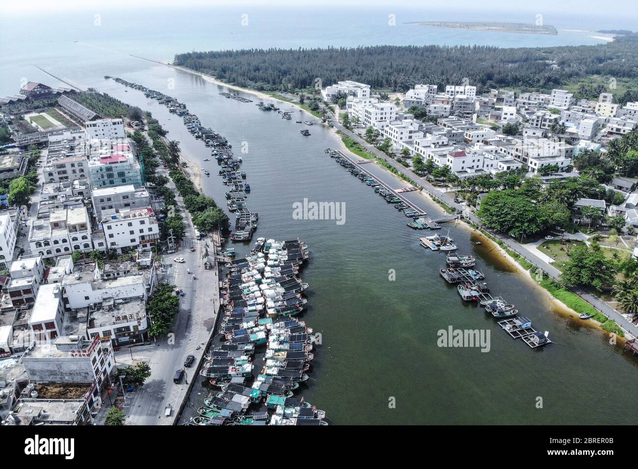 Aerial port of the future hi-res stock photography and images - Alamy