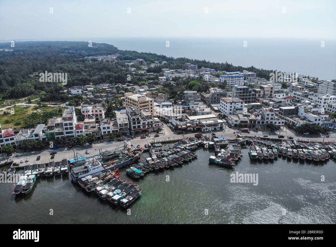 Aerial port of the future hi-res stock photography and images - Alamy