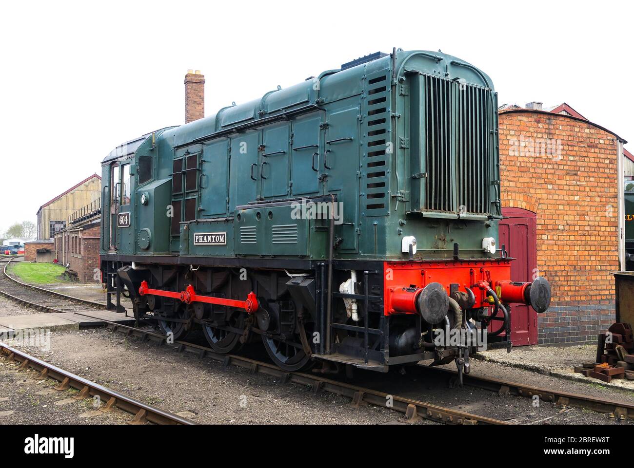 Diesel shunter train. Phantom 604 at Didcot Railway centre, UK Stock ...