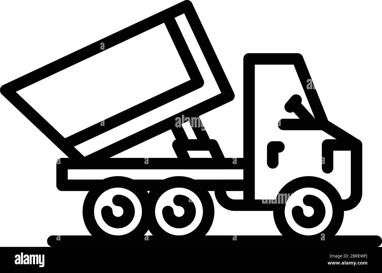 Commercial tipper icon, outline style Stock Vector Image & Art - Alamy
