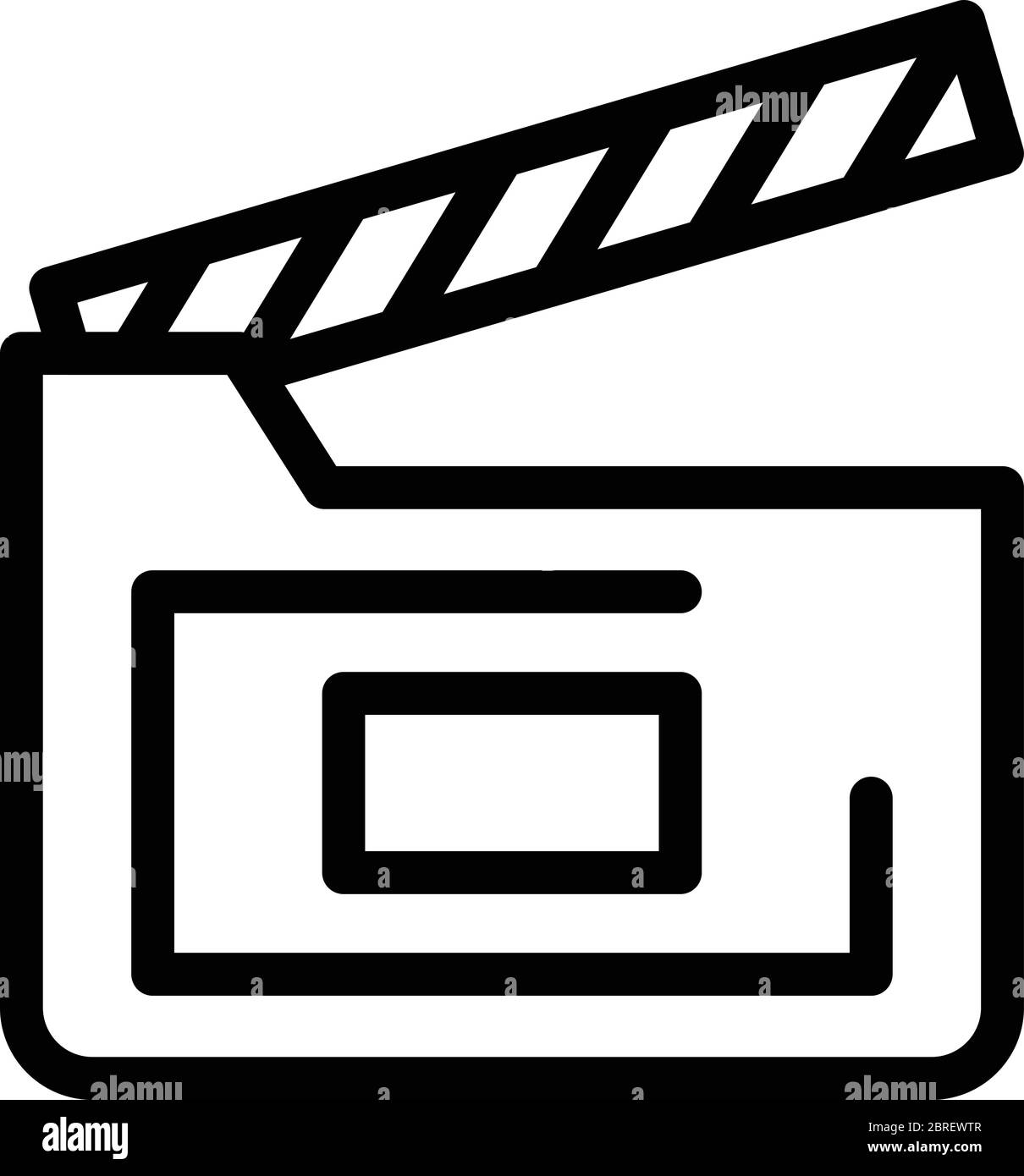 Action clapper icon, outline style Stock Vector Image & Art - Alamy