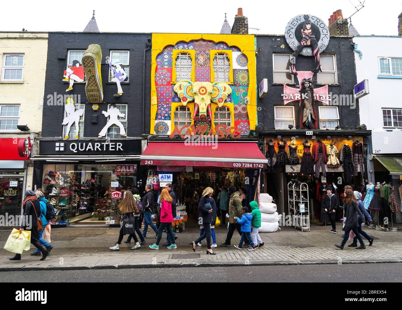 Colourful shop fronts in Camden Town, London Stock Photo - Alamy