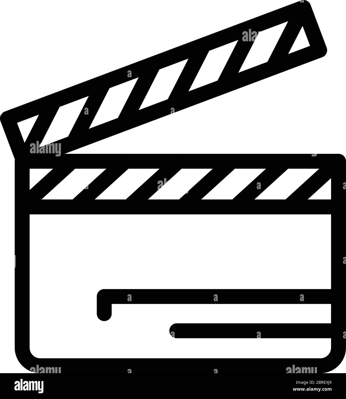 Blackboard clapper icon, outline style Stock Vector Image & Art - Alamy