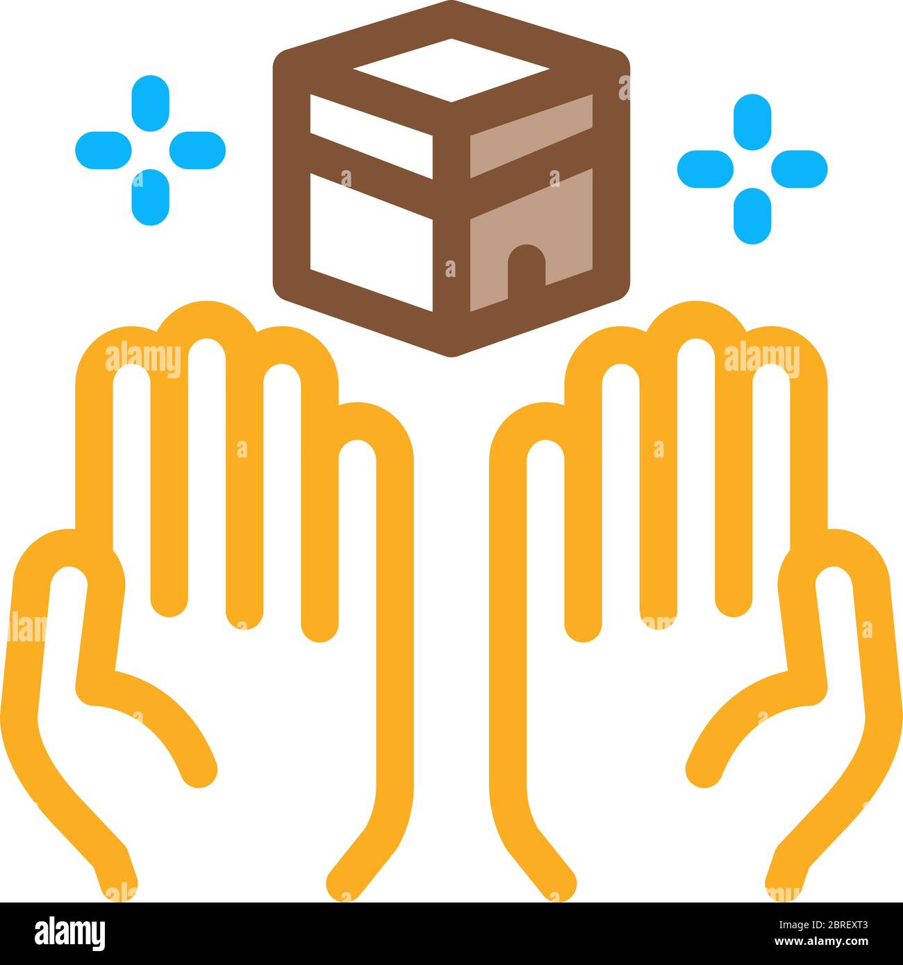 desire for glorified icon vector outline illustration Stock Vector ...