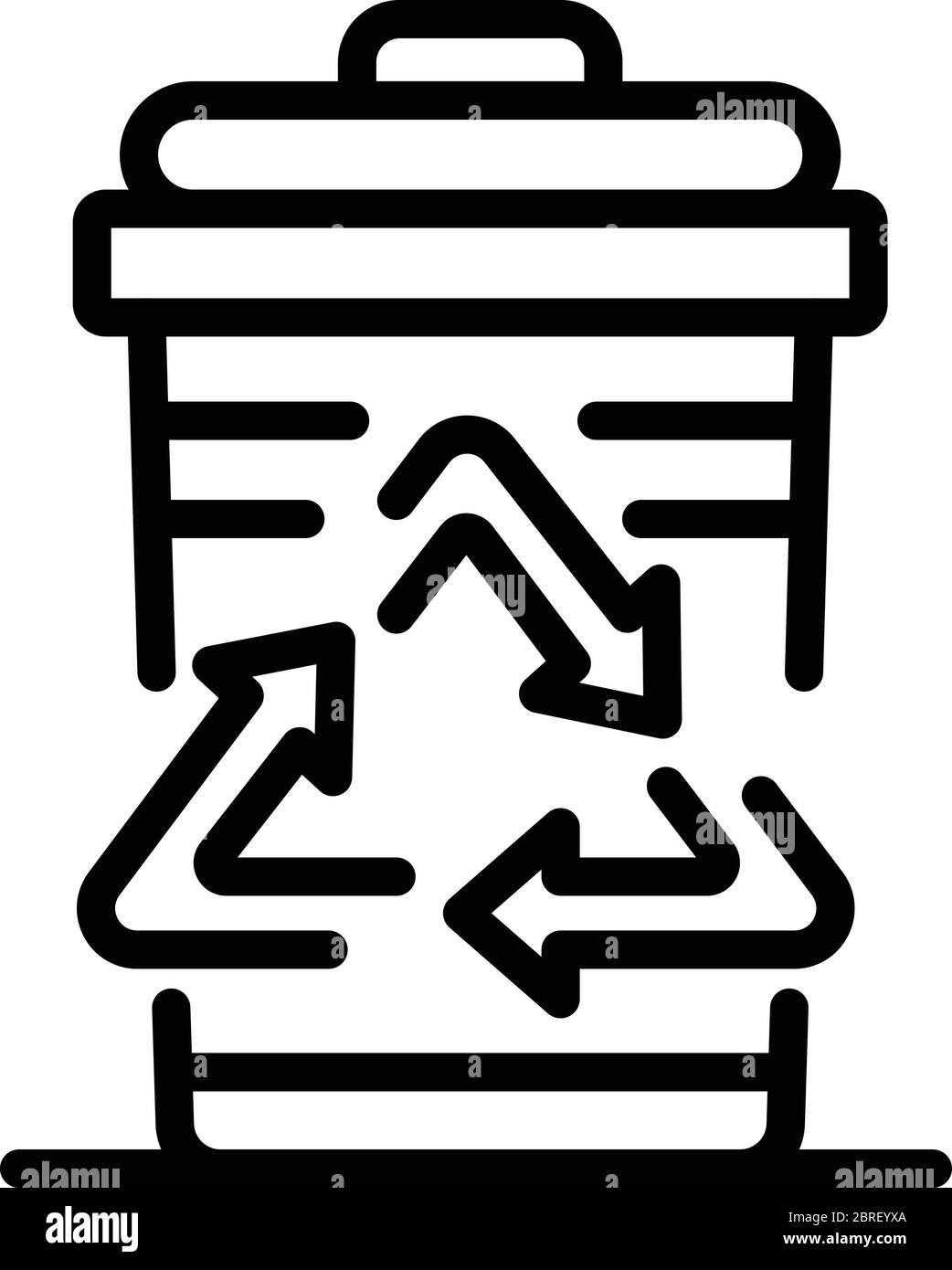 Reusable coffee cup icon Black and White Stock Photos & Images - Alamy