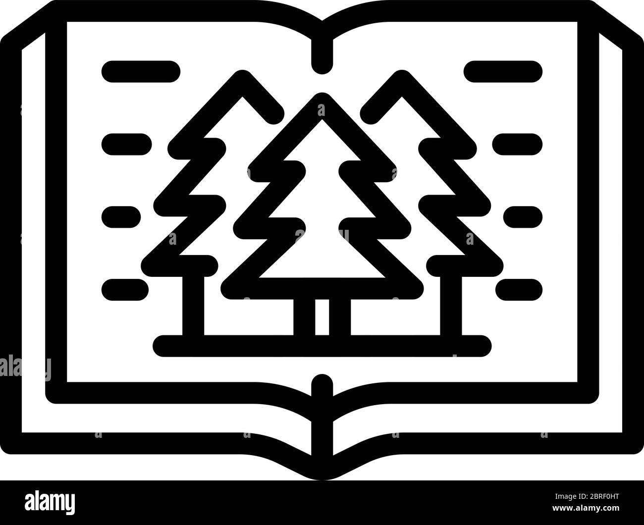 Eco forest book icon, outline style Stock Vector Image & Art - Alamy