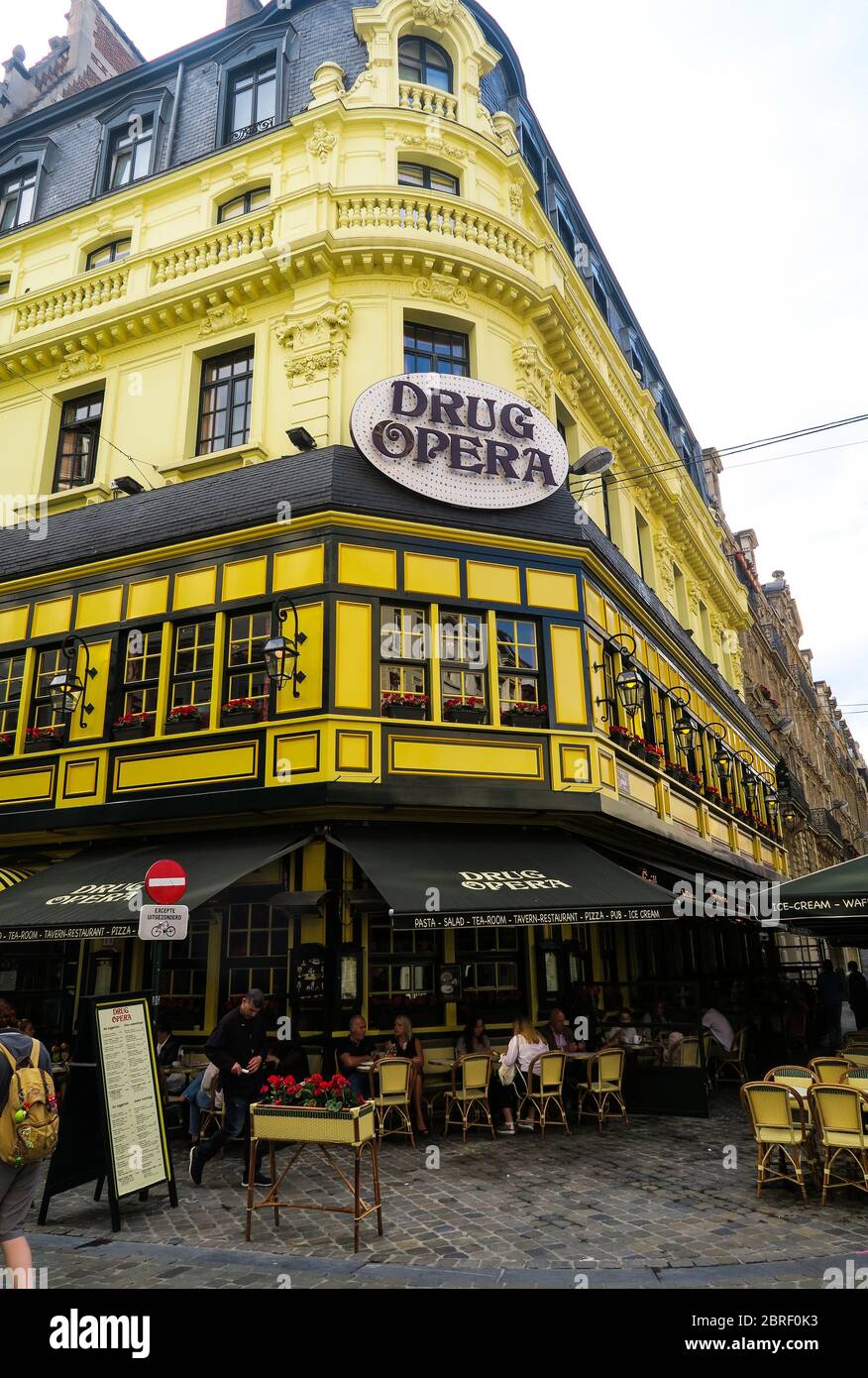 The Drug Opera restaurant in Brussels Stock Photo - Alamy