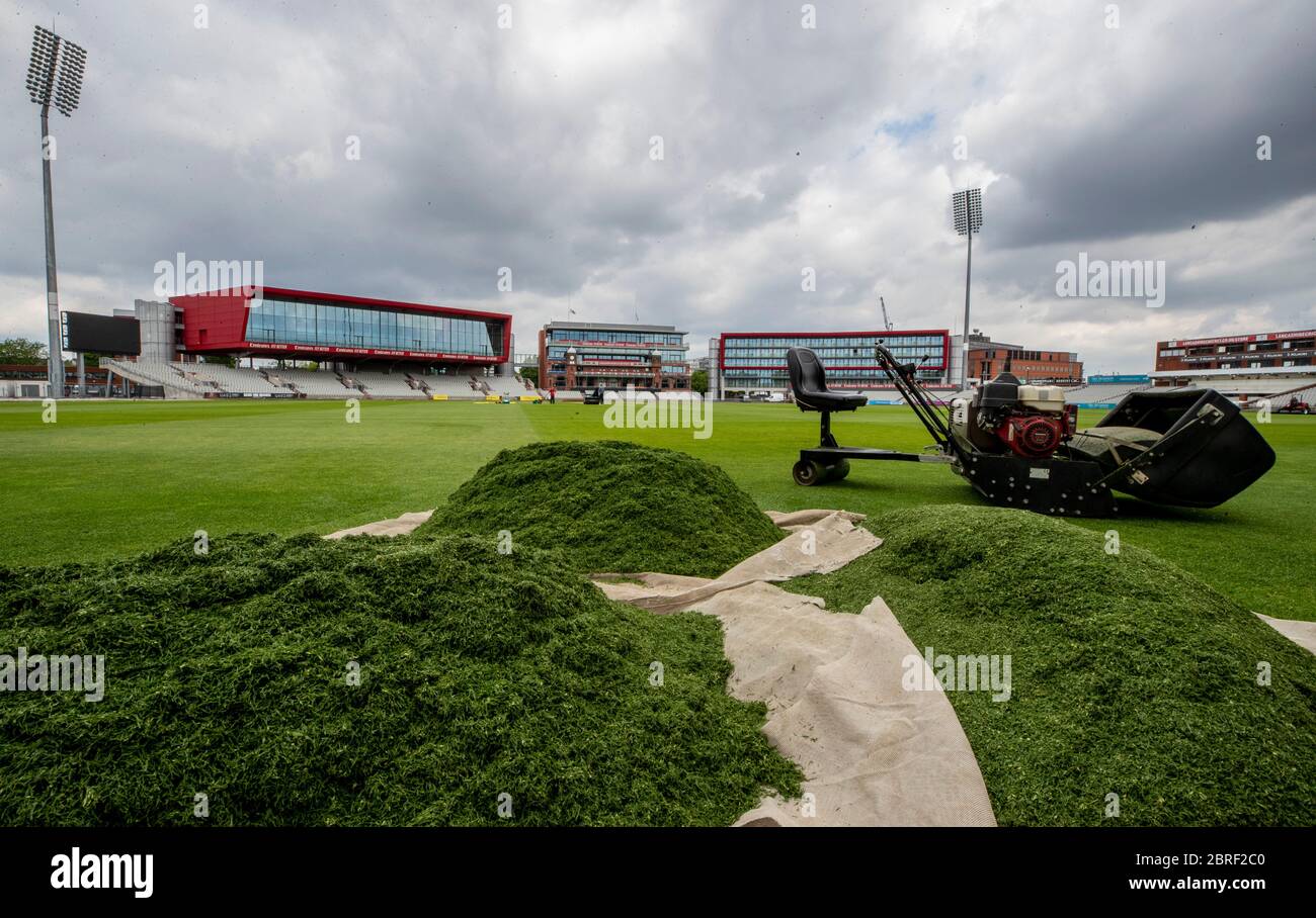 Head Groundsman Matt Merchant and his team work on the pitch at ...