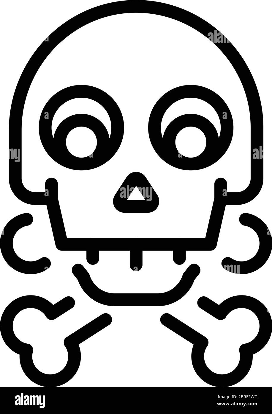 Skull pirate outline clipart Cut Out Stock Images & Pictures - Alamy