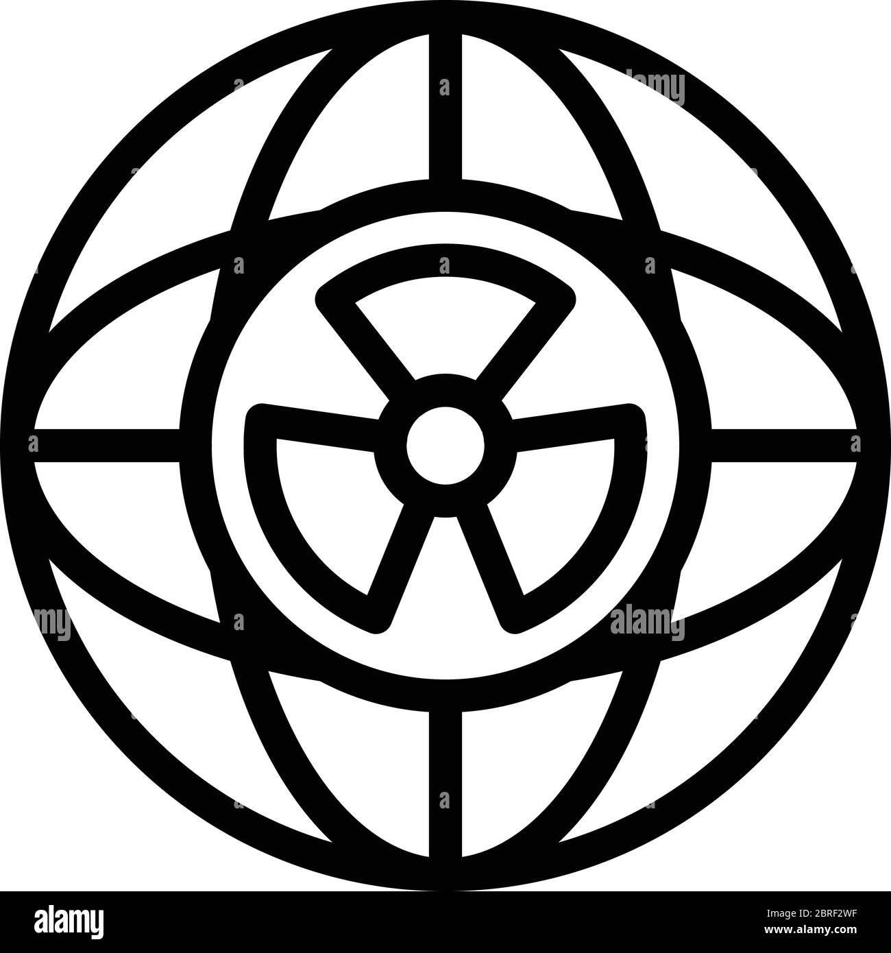 Global nuclear program icon, outline style Stock Vector Image & Art - Alamy