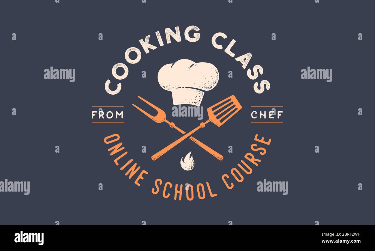 Food logo. Logo for Cooking school class Stock Vector Image & Art - Alamy