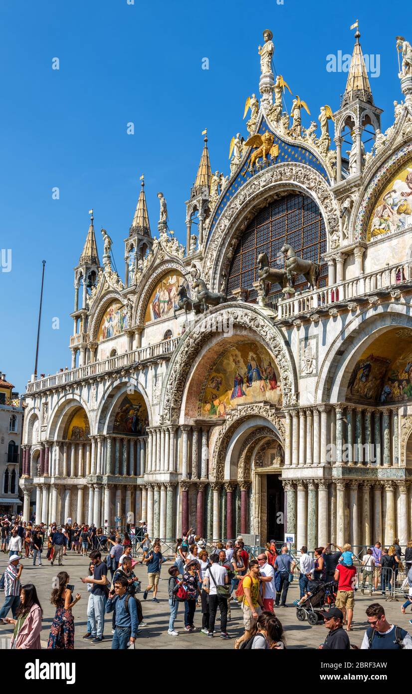 Venice, Italy - May 18, 2017: Piazza San Marco (Saint Mark's Square ...