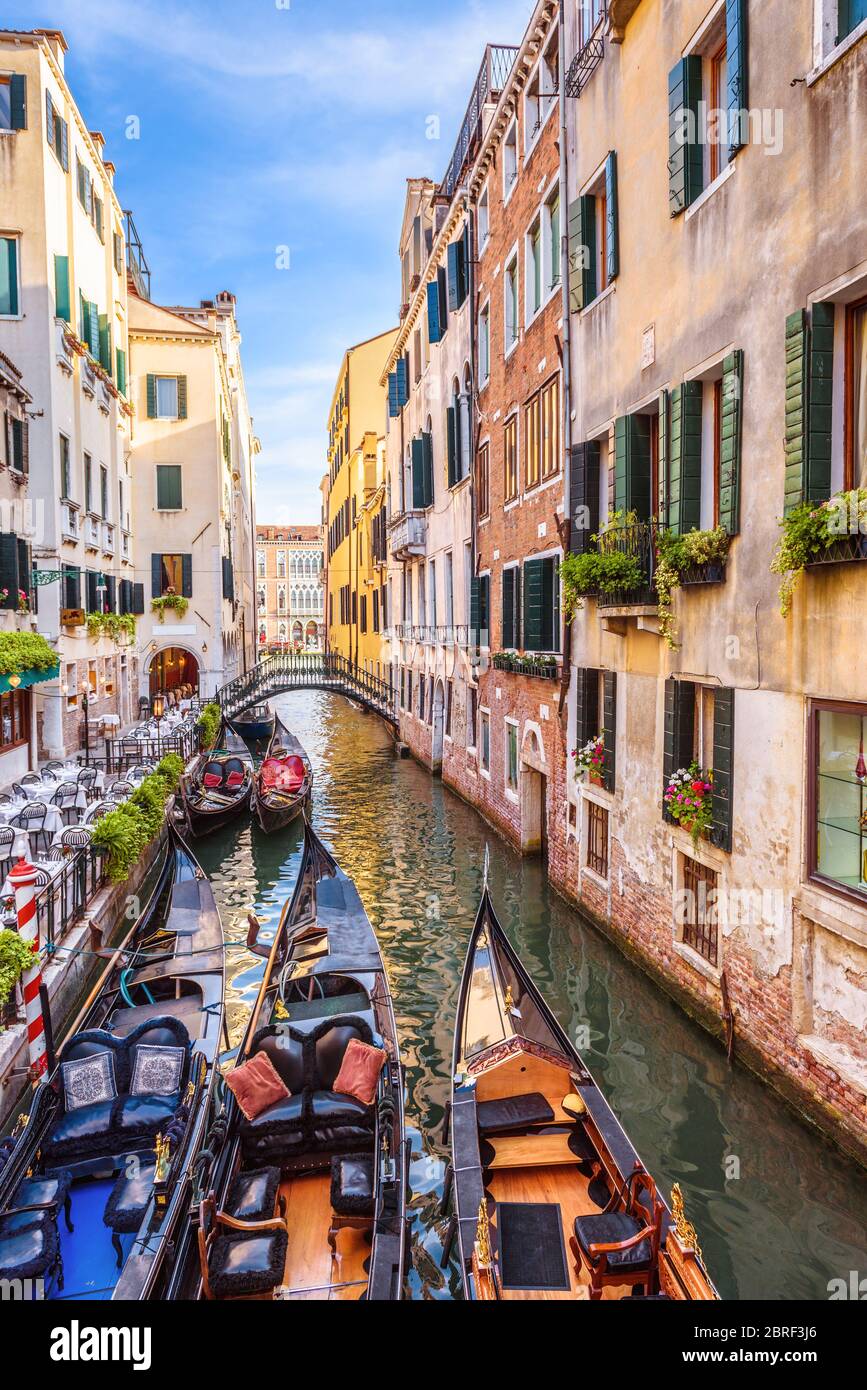 Venice Canal Street View Premium Photo | View Of The Street Canal With