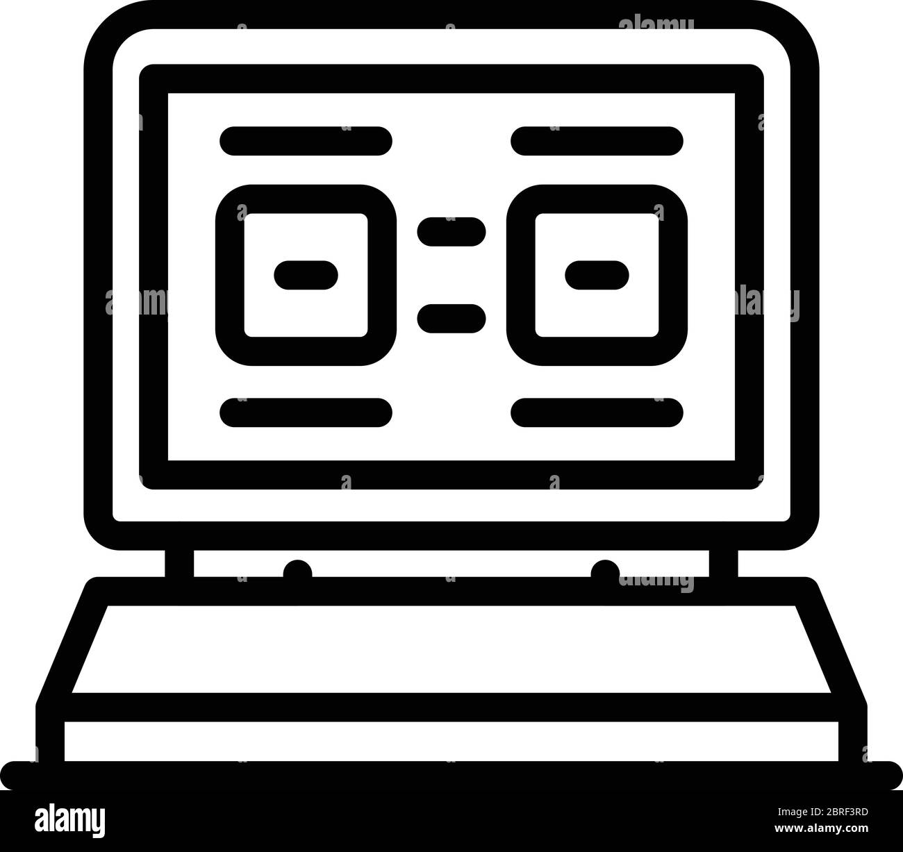 Online app learning icon, outline style Stock Vector Image & Art - Alamy