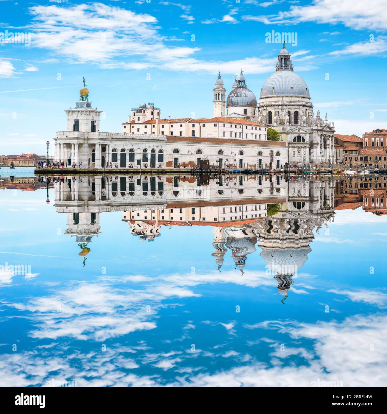 Venice, Italy. Amazing view of sunny Venice with fantasy mirror ...