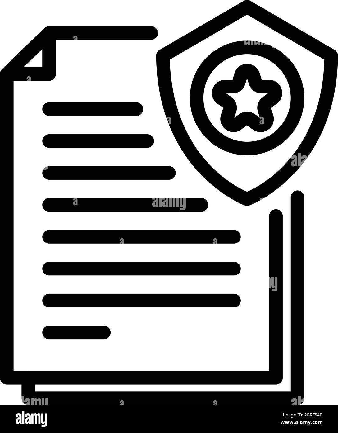 Police investigation document icon, outline style Stock Vector Image ...