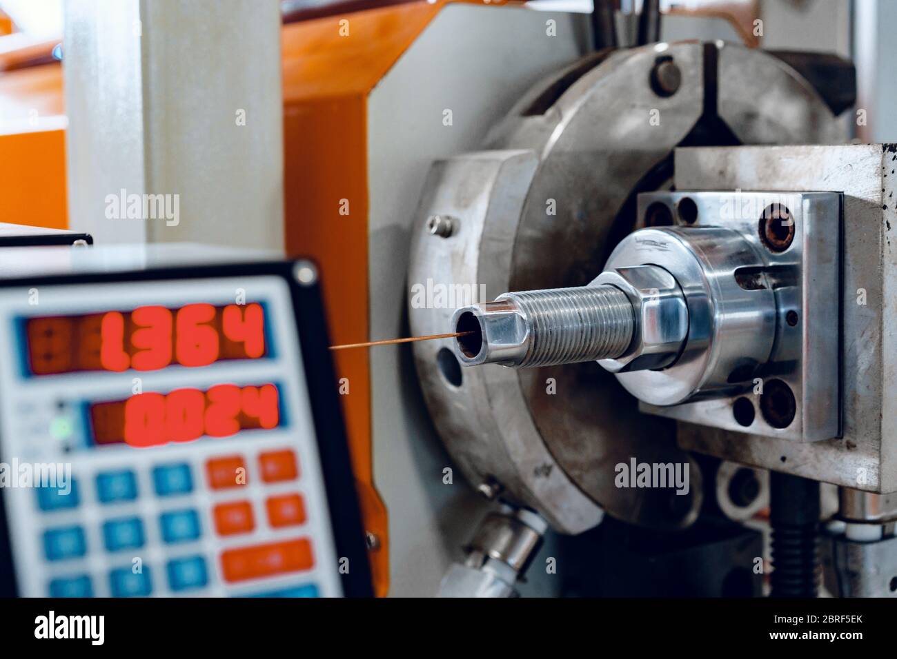 Cable production in process. Cable factory close up Stock Photo - Alamy