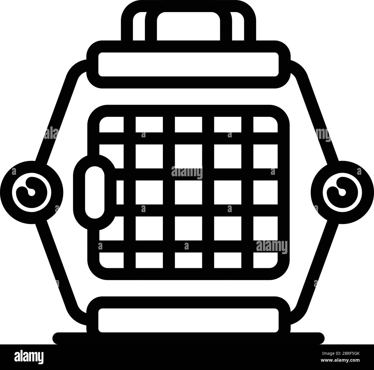 Modern dog cage icon, outline style Stock Vector Image & Art - Alamy